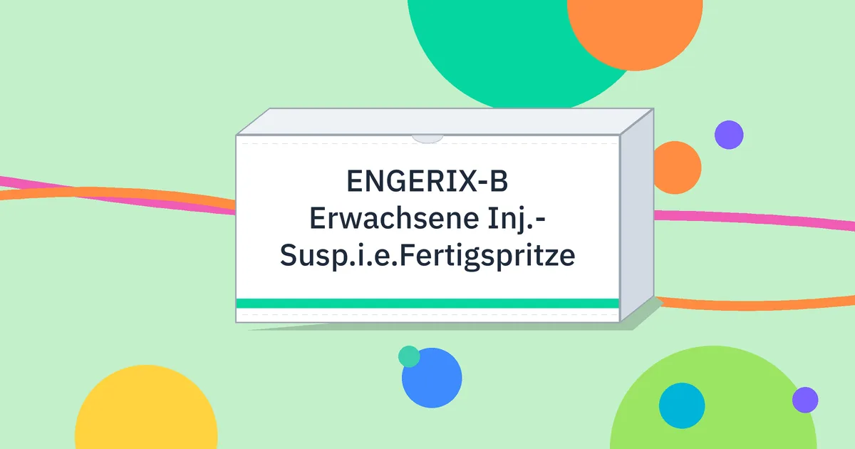 Symbolbild: Packung mit der Aufschrift ENGERIX-B Erwachsene Inj.-Susp.i.e.Fertigspritze (PZN 17638422) – Verfügbarkeit und Bezug in Apotheken in Frankfurt am Main