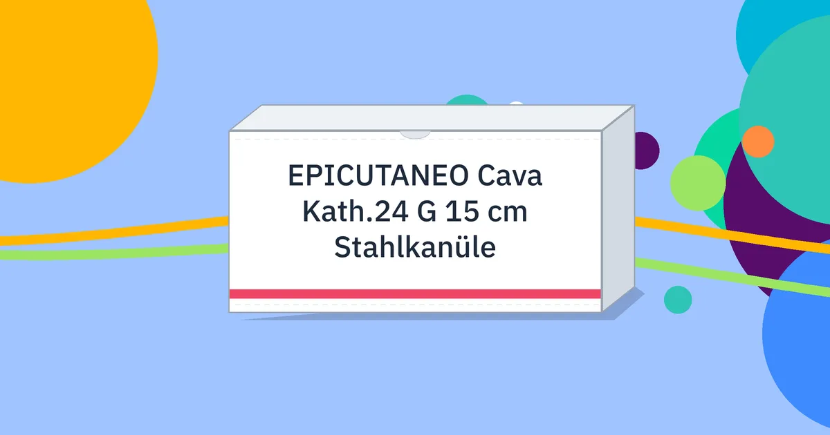 Symbolbild: Packung mit der Aufschrift EPICUTANEO Cava Kath.24 G 15 cm Stahlkanüle (PZN 07336915) – Verfügbarkeit und Bezug in Apotheken in Frankfurt am Main