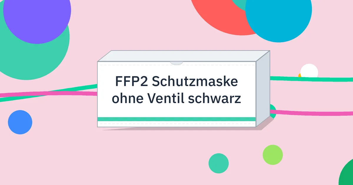 Symbolbild: Packung mit der Aufschrift FFP2 Schutzmaske ohne Ventil schwarz (PZN 17456141) – Verfügbarkeit und Bezug in Apotheken in Frankfurt am Main