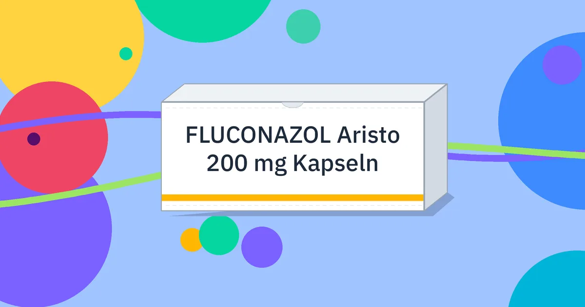 Symbolbild: Packung mit der Aufschrift FLUCONAZOL Aristo 200 mg Kapseln (PZN 20420738) – Verfügbarkeit und Bezug in Apotheken in Frankfurt am Main