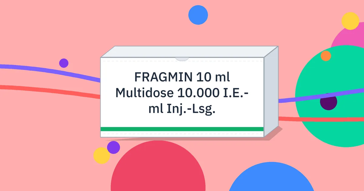 Symbolbild: Packung mit der Aufschrift FRAGMIN 10 ml Multidose 10.000 I.E.-ml Inj.-Lsg. (PZN 08810193) – Verfügbarkeit und Bezug in Apotheken in Frankfurt am Main