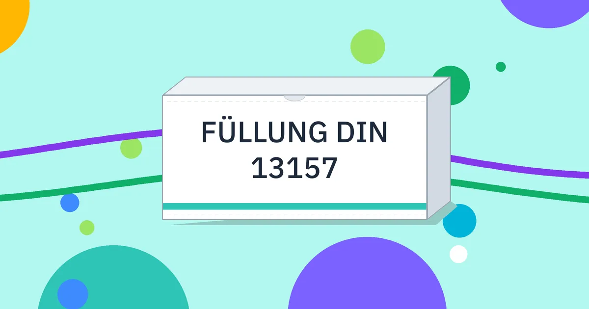 Symbolbild: Packung mit der Aufschrift FÜLLUNG DIN 13157 (PZN 00118919) – Verfügbarkeit und Bezug in Apotheken in Frankfurt am Main