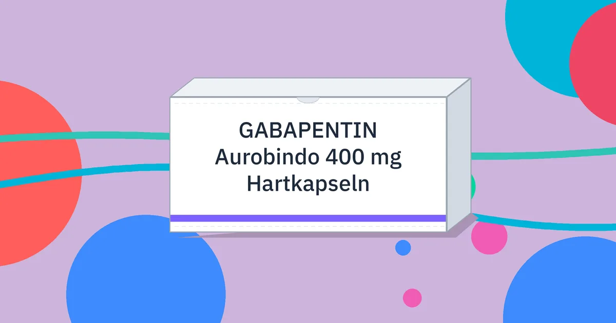 Symbolbild: Packung mit der Aufschrift GABAPENTIN Aurobindo 400 mg Hartkapseln (PZN 09103842) – Verfügbarkeit und Bezug in Apotheken in Frankfurt am Main