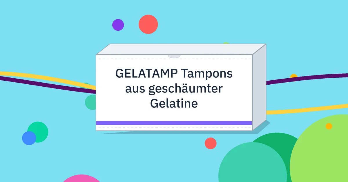 Symbolbild: Packung mit der Aufschrift GELATAMP Tampons aus geschäumter Gelatine (PZN 00950842) – Verfügbarkeit und Bezug in Apotheken in Frankfurt am Main