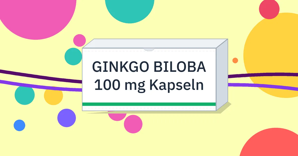 Symbolbild: Packung mit der Aufschrift GINKGO BILOBA 100 mg Kapseln (PZN 19183351) – Verfügbarkeit und Bezug in Apotheken in Frankfurt am Main