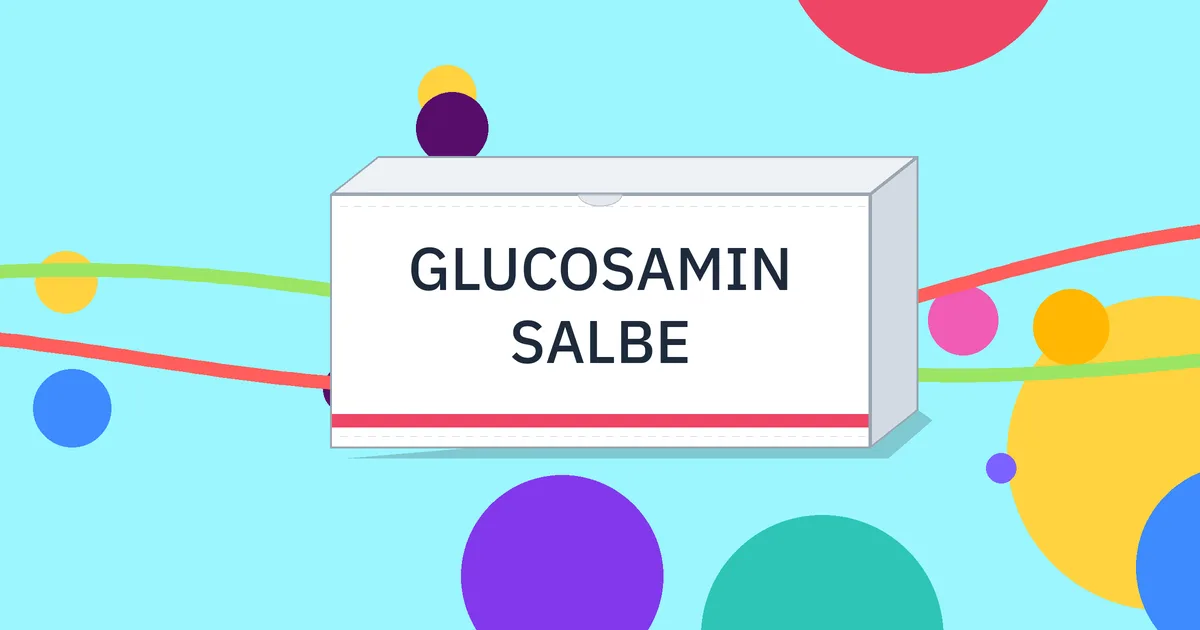 Symbolbild: Packung mit der Aufschrift GLUCOSAMIN SALBE (PZN 11180092) – Verfügbarkeit und Bezug in Apotheken in Frankfurt am Main