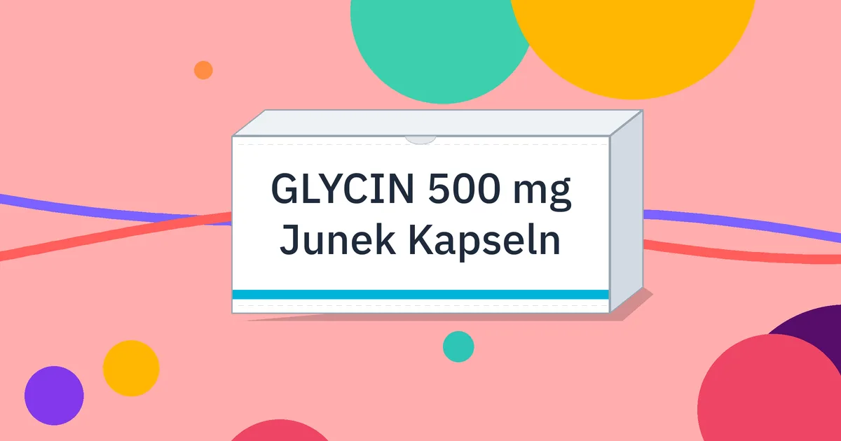 Symbolbild: Packung mit der Aufschrift GLYCIN 500 mg Junek Kapseln (PZN 00133310) – Verfügbarkeit und Bezug in Apotheken in Frankfurt am Main