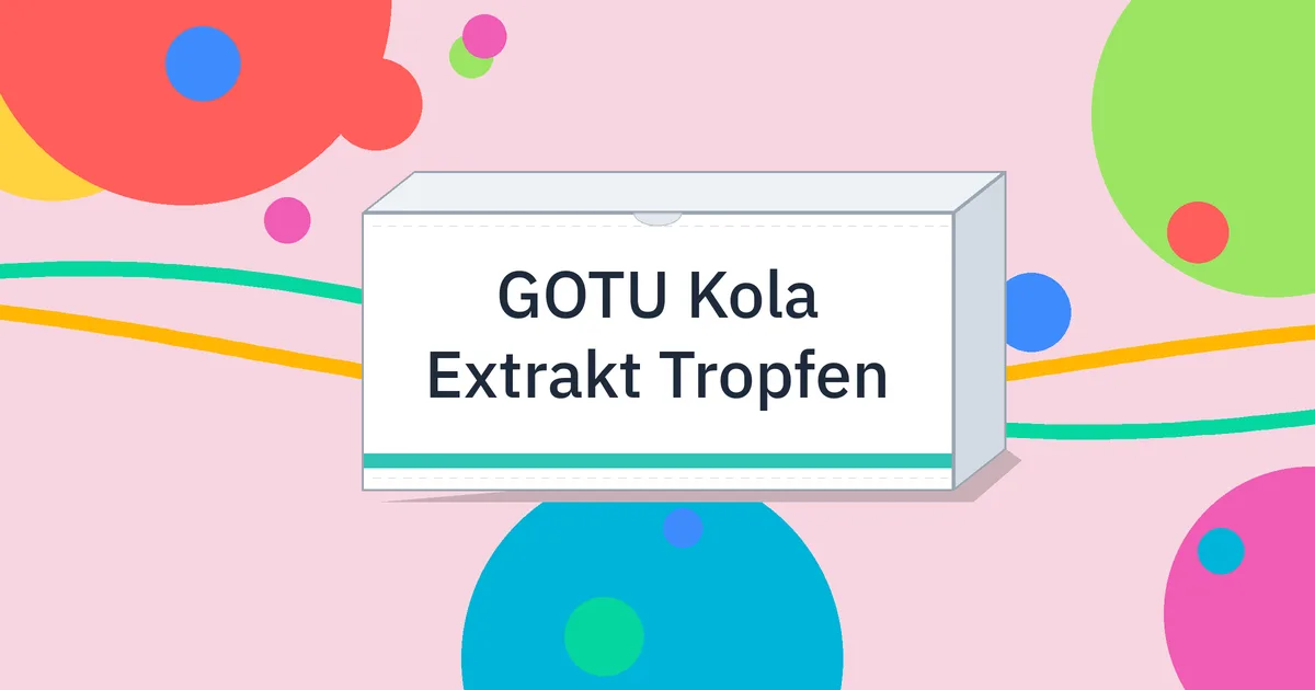 Symbolbild: Packung mit der Aufschrift GOTU Kola Extrakt Tropfen (PZN 20211199) – Verfügbarkeit und Bezug in Apotheken in Frankfurt am Main
