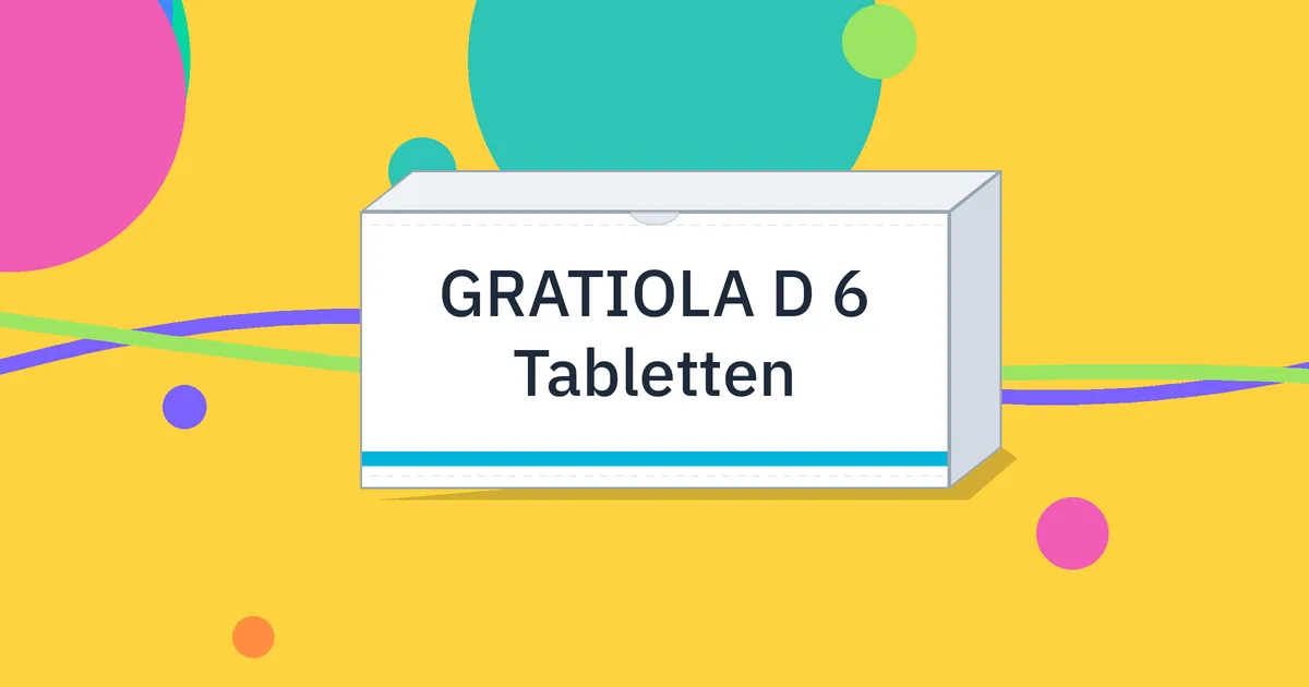 Symbolbild: Packung mit der Aufschrift GRATIOLA D 6 Tabletten (PZN 02630923) – Verfügbarkeit und Bezug in Apotheken in Frankfurt am Main