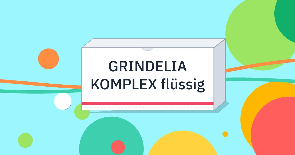 Symbolbild: Packung mit der Aufschrift GRINDELIA KOMPLEX flüssig (PZN 02194310) – Verfügbarkeit und Bezug in Apotheken in Frankfurt am Main