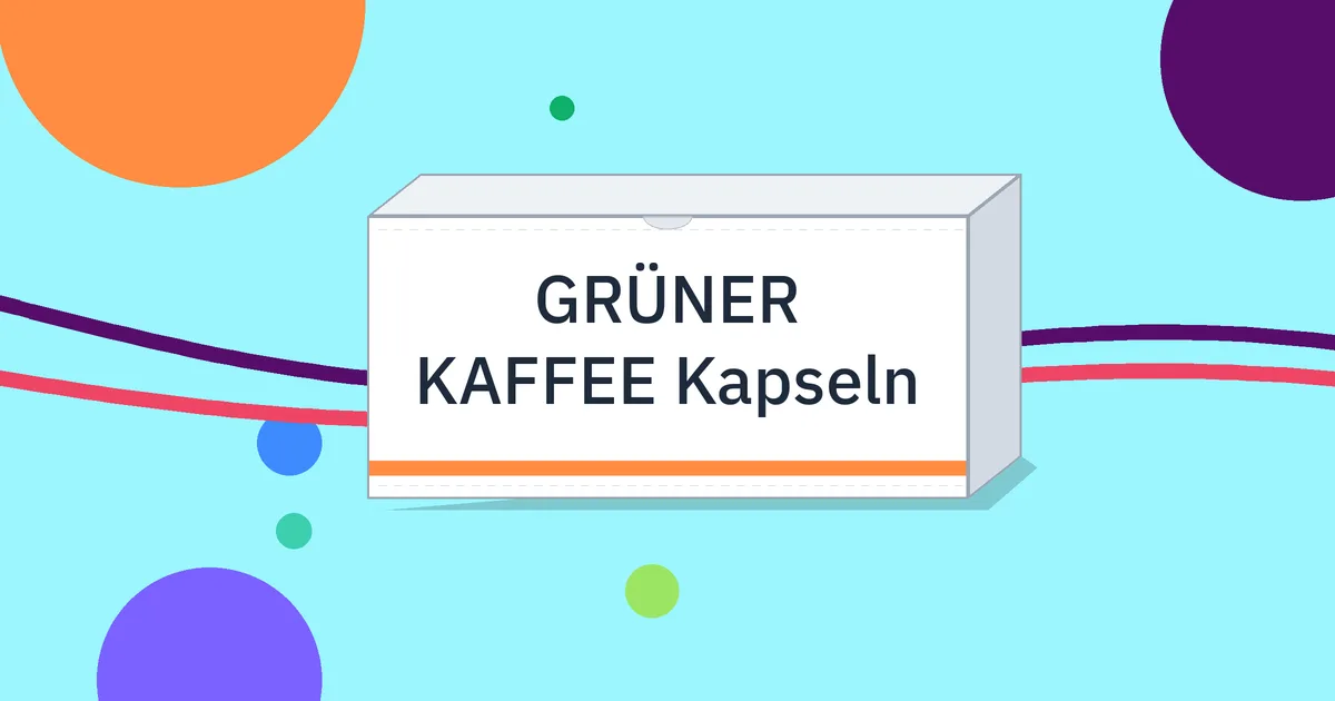 Symbolbild: Packung mit der Aufschrift GRÜNER KAFFEE Kapseln (PZN 07784683) – Verfügbarkeit und Bezug in Apotheken in Frankfurt am Main