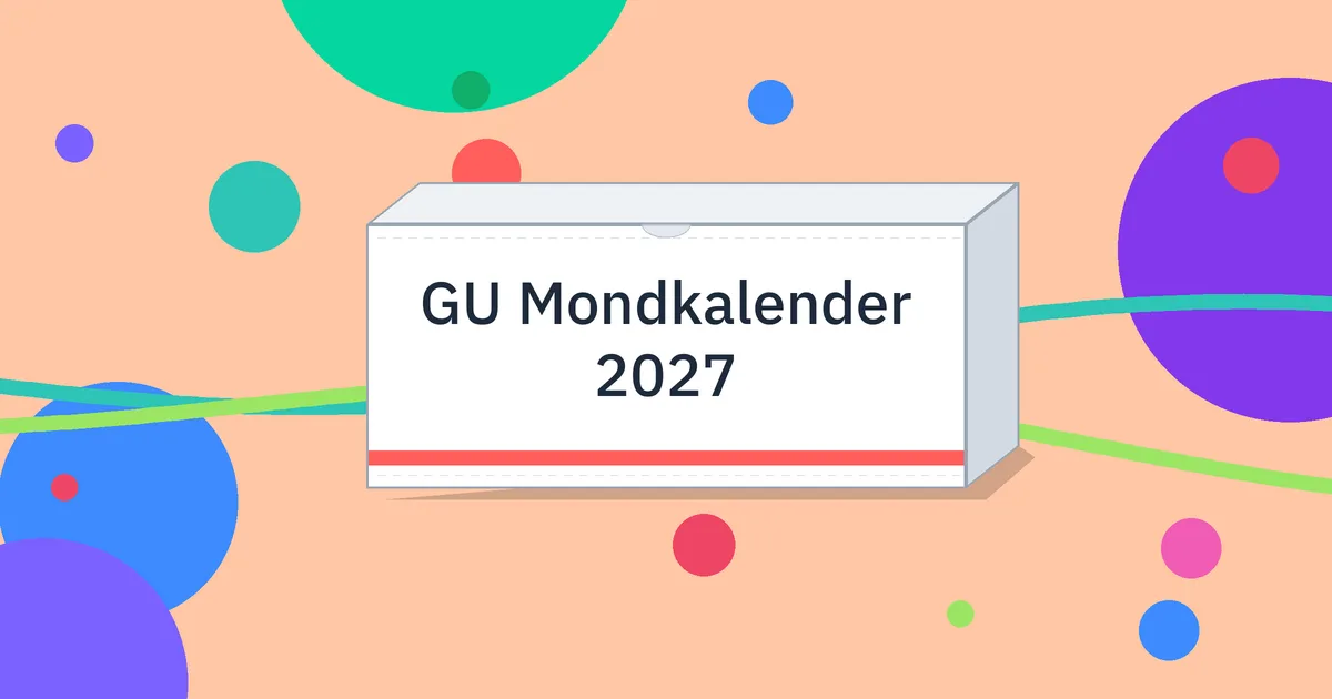 Symbolbild: Packung mit der Aufschrift GU Mondkalender 2027 (PZN 20775950) – Verfügbarkeit und Bezug in Apotheken in Frankfurt am Main