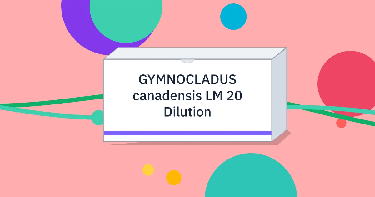 Symbolbild: Packung mit der Aufschrift GYMNOCLADUS canadensis LM 20 Dilution (PZN 13548975) – Verfügbarkeit und Bezug in Apotheken in Frankfurt am Main