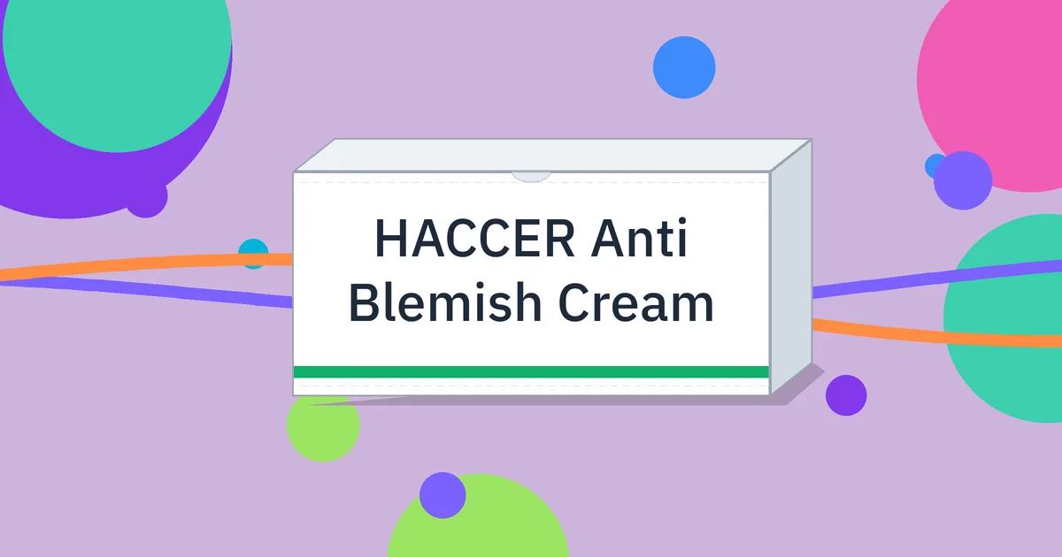 Symbolbild: Packung mit der Aufschrift HACCER Anti Blemish Cream (PZN 13502542) – Verfügbarkeit und Bezug in Apotheken in Frankfurt am Main