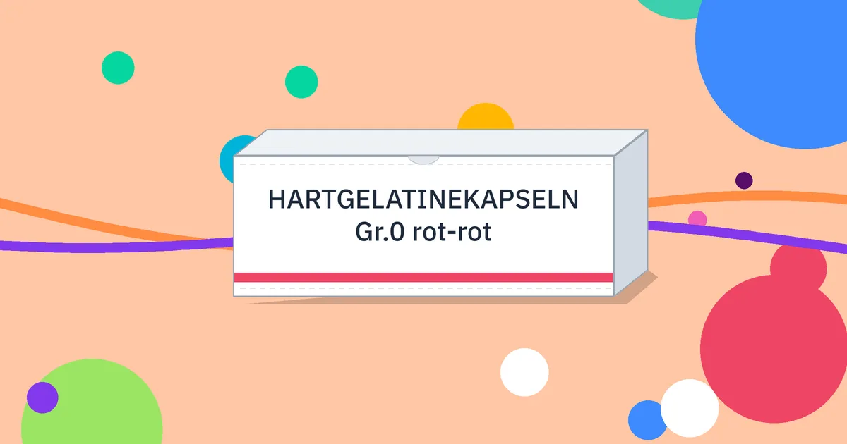 Symbolbild: Packung mit der Aufschrift HARTGELATINEKAPSELN Gr.0 rot-rot (PZN 17857897) – Verfügbarkeit und Bezug in Apotheken in Frankfurt am Main