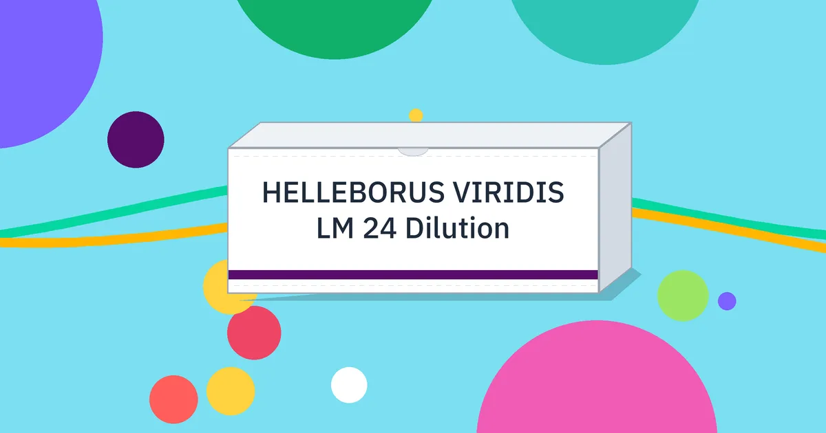 Symbolbild: Packung mit der Aufschrift HELLEBORUS VIRIDIS LM 24 Dilution (PZN 12886776) – Verfügbarkeit und Bezug in Apotheken in Frankfurt am Main