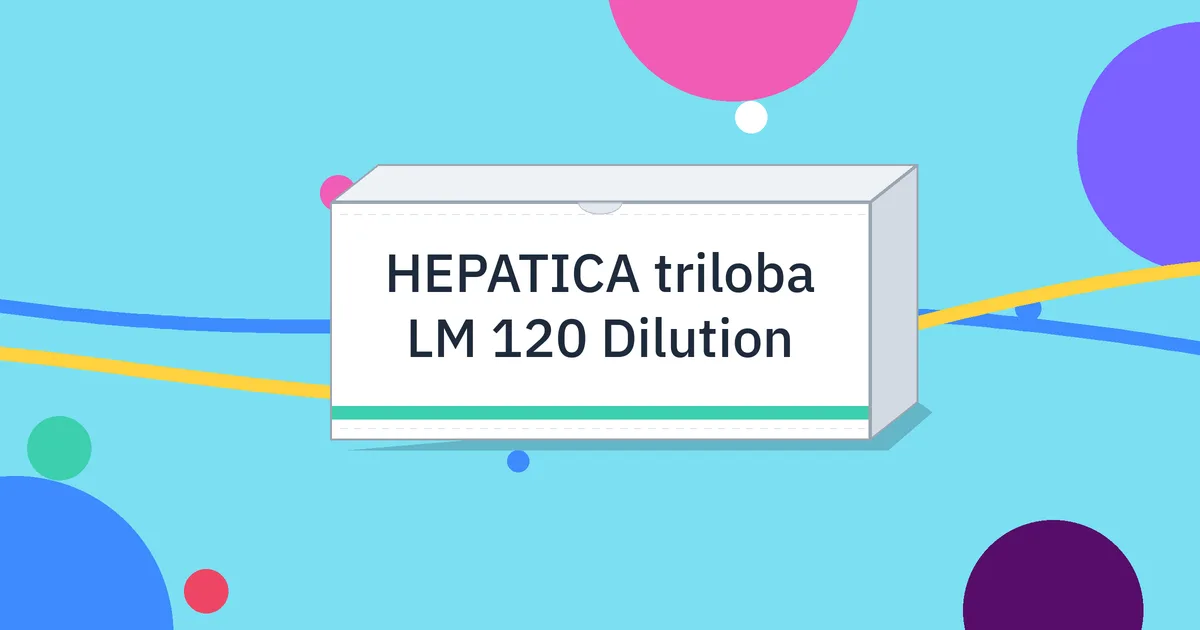Symbolbild: Packung mit der Aufschrift HEPATICA triloba LM 120 Dilution (PZN 13552422) – Verfügbarkeit und Bezug in Apotheken in Frankfurt am Main
