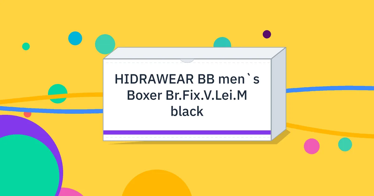 Symbolbild: Packung mit der Aufschrift HIDRAWEAR BB men`s Boxer Br.Fix.V.Lei.M black (PZN 20833742) – Verfügbarkeit und Bezug in Apotheken in Frankfurt am Main