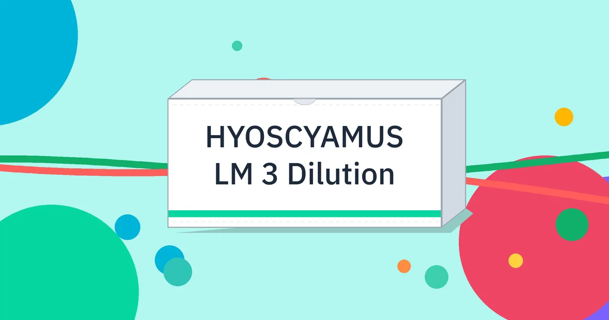 Symbolbild: Packung mit der Aufschrift HYOSCYAMUS LM 3 Dilution (PZN 12890447) – Verfügbarkeit und Bezug in Apotheken in Frankfurt am Main