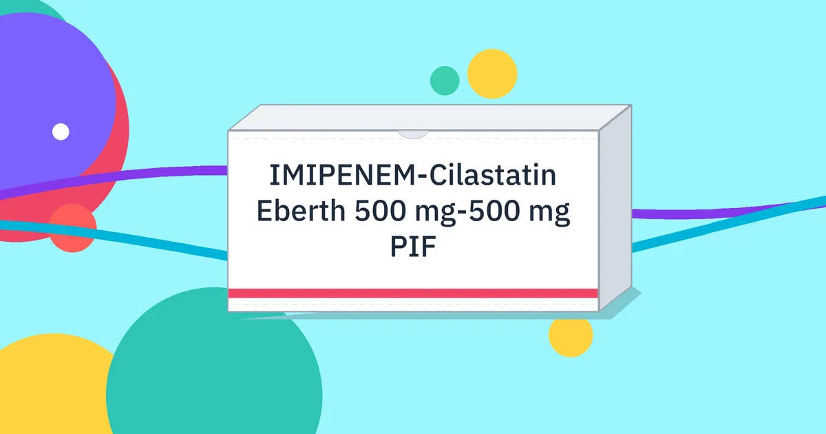 Symbolbild: Packung mit der Aufschrift IMIPENEM-Cilastatin Eberth 500 mg-500 mg PIF (PZN 11369576) – Verfügbarkeit und Bezug in Apotheken in Frankfurt am Main