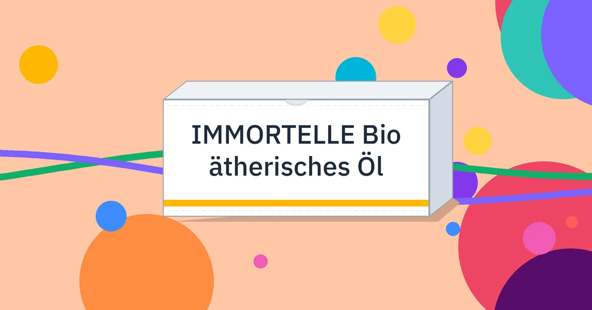 Symbolbild: Packung mit der Aufschrift IMMORTELLE Bio ätherisches Öl (PZN 19479353) – Verfügbarkeit und Bezug in Apotheken in Frankfurt am Main
