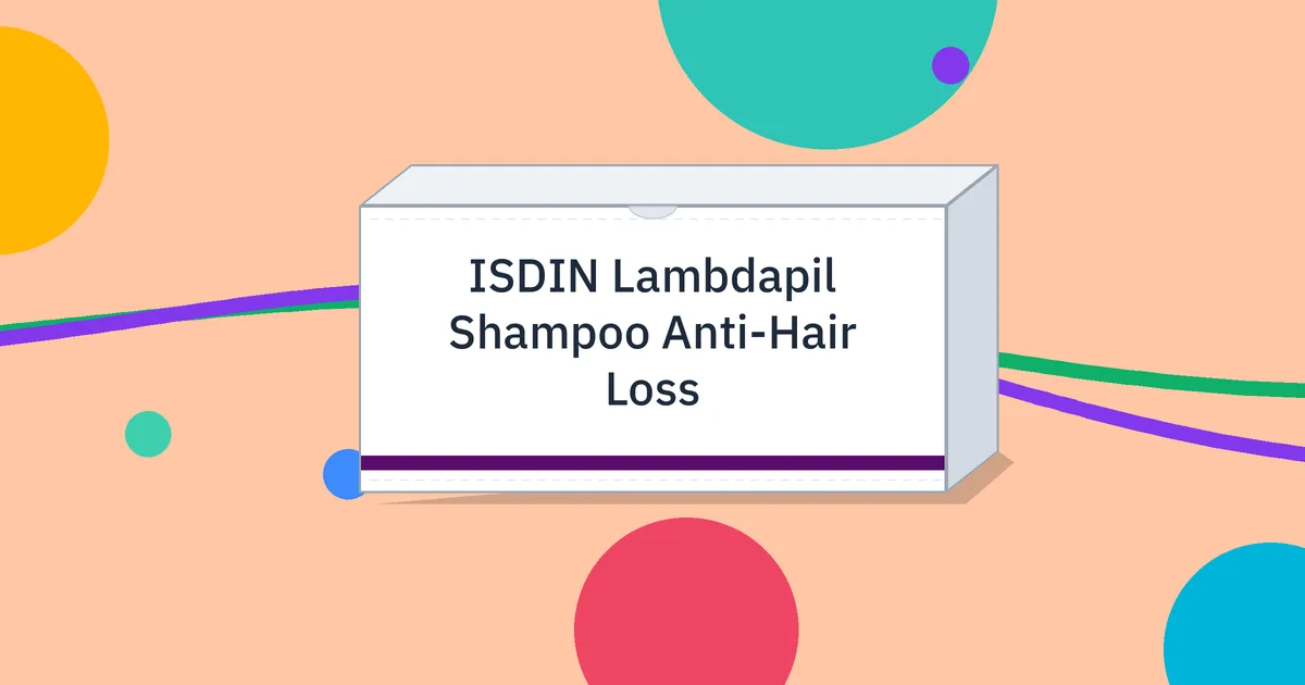 Symbolbild: Packung mit der Aufschrift ISDIN Lambdapil Shampoo Anti-Hair Loss (PZN 16536085) – Verfügbarkeit und Bezug in Apotheken in Frankfurt am Main