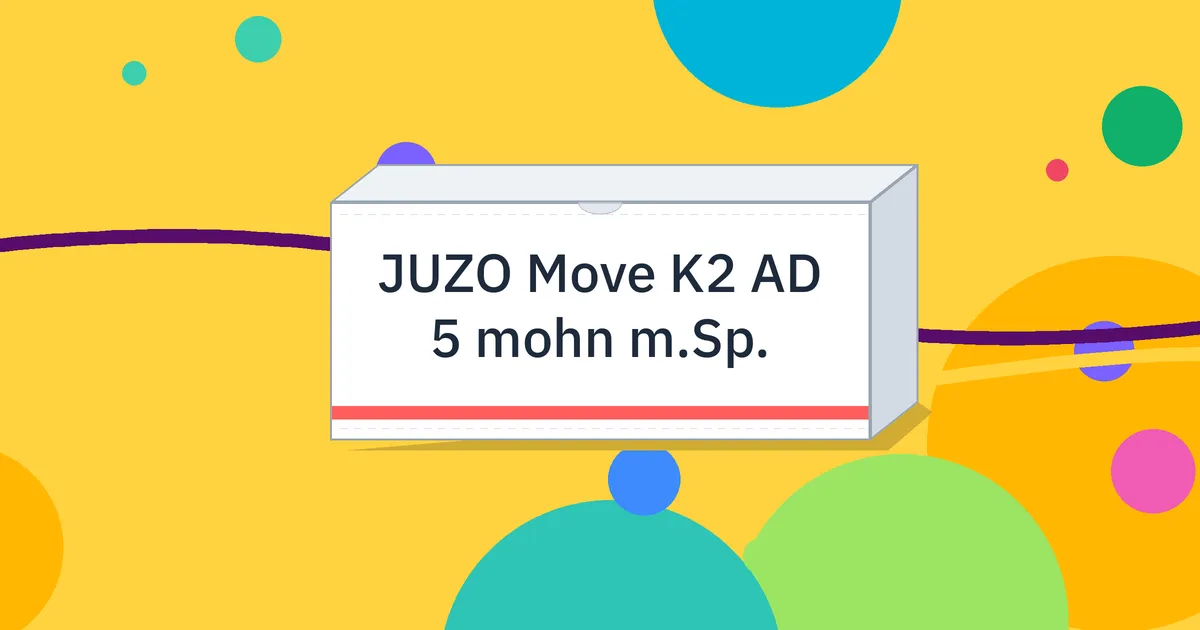 Symbolbild: Packung mit der Aufschrift JUZO Move K2 AD 5 mohn m.Sp. (PZN 18538935) – Verfügbarkeit und Bezug in Apotheken in Frankfurt am Main