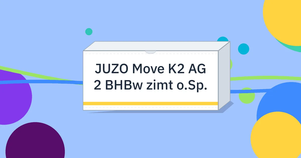 Symbolbild: Packung mit der Aufschrift JUZO Move K2 AG 2 BHBw zimt o.Sp. (PZN 18526375) – Verfügbarkeit und Bezug in Apotheken in Frankfurt am Main
