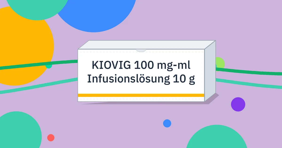 Symbolbild: Packung mit der Aufschrift KIOVIG 100 mg-ml Infusionslösung 10 g (PZN 09710453) – Verfügbarkeit und Bezug in Apotheken in Frankfurt am Main