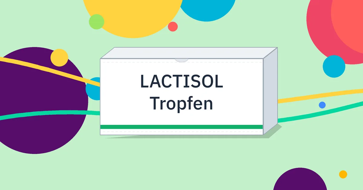 Symbolbild: Packung mit der Aufschrift LACTISOL Tropfen (PZN 00603081) – Verfügbarkeit und Bezug in Apotheken in Frankfurt am Main