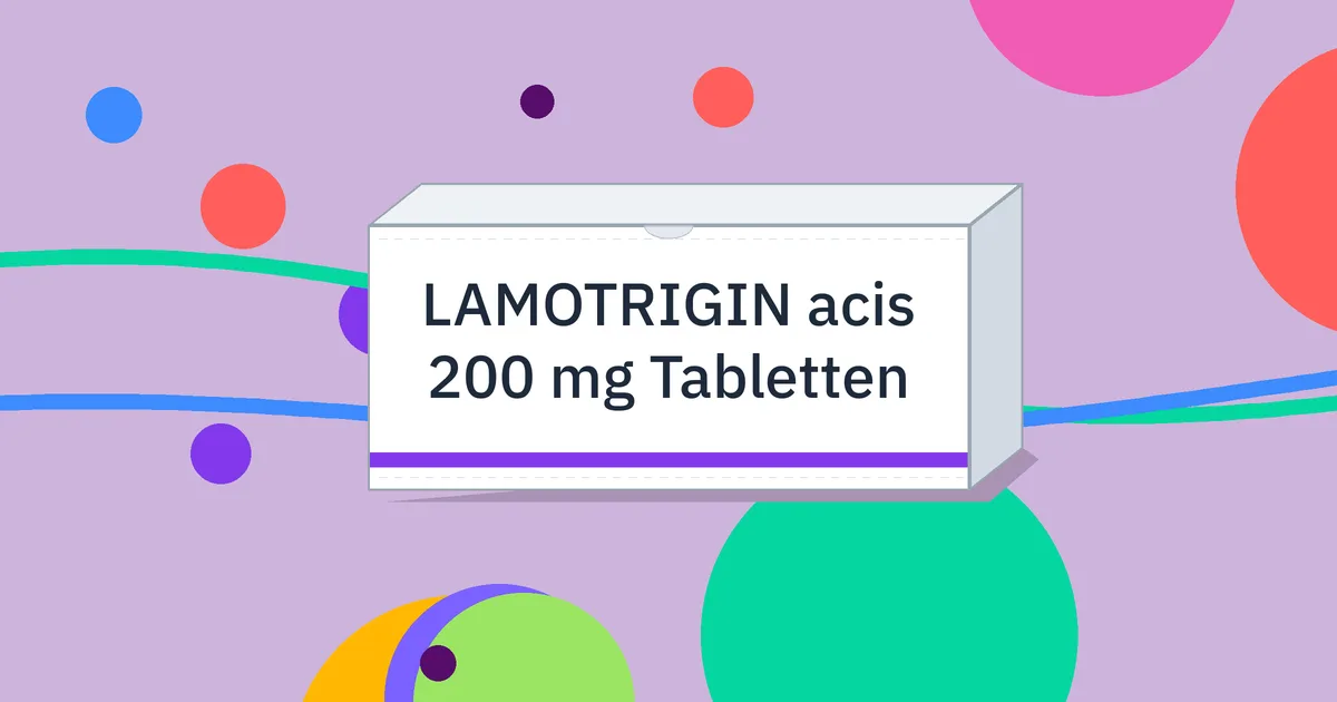 Symbolbild: Packung mit der Aufschrift LAMOTRIGIN acis 200 mg Tabletten (PZN 04051891) – Verfügbarkeit und Bezug in Apotheken in Frankfurt am Main