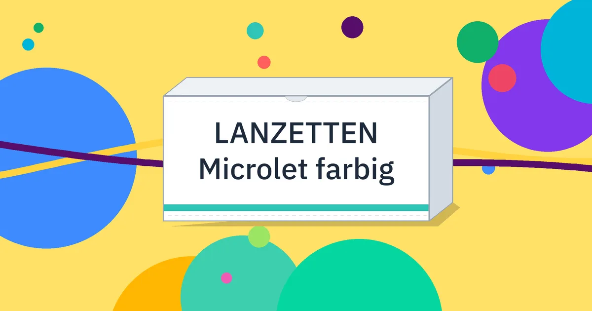 Symbolbild: Packung mit der Aufschrift LANZETTEN Microlet farbig (PZN 08841638) – Verfügbarkeit und Bezug in Apotheken in Frankfurt am Main