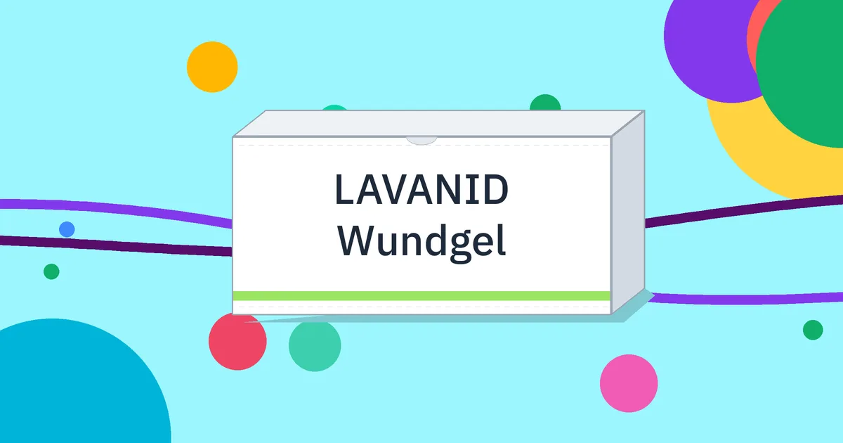 Symbolbild: Packung mit der Aufschrift LAVANID Wundgel (PZN 18905842) – Verfügbarkeit und Bezug in Apotheken in Frankfurt am Main