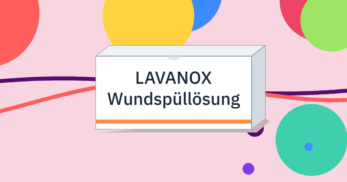 Symbolbild: Packung mit der Aufschrift LAVANOX Wundspüllösung (PZN 14268019) – Verfügbarkeit und Bezug in Apotheken in Frankfurt am Main