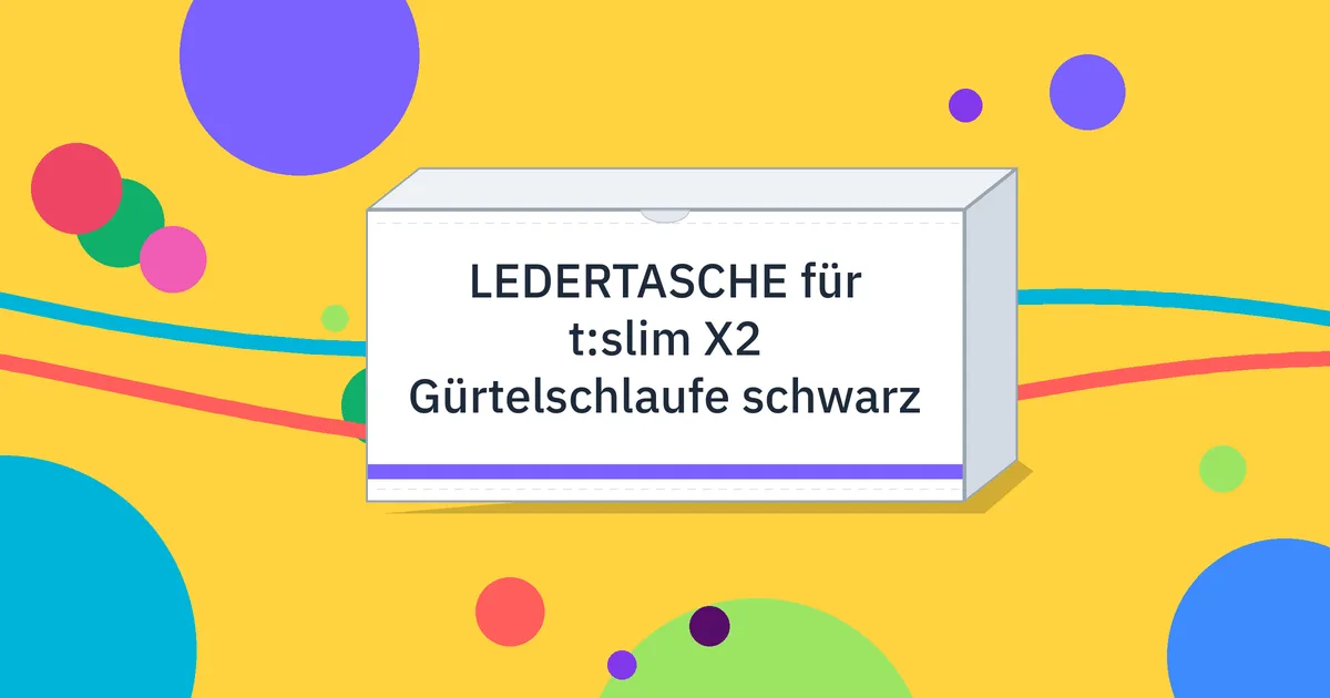 Symbolbild: Packung mit der Aufschrift LEDERTASCHE für t:slim X2 Gürtelschlaufe schwarz (PZN 17837742) – Verfügbarkeit und Bezug in Apotheken in Frankfurt am Main