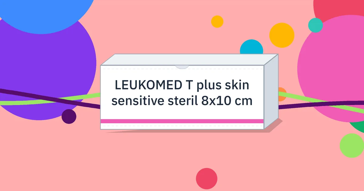 Symbolbild: Packung mit der Aufschrift LEUKOMED T plus skin sensitive steril 8x10 cm (PZN 15862894) – Verfügbarkeit und Bezug in Apotheken in Frankfurt am Main