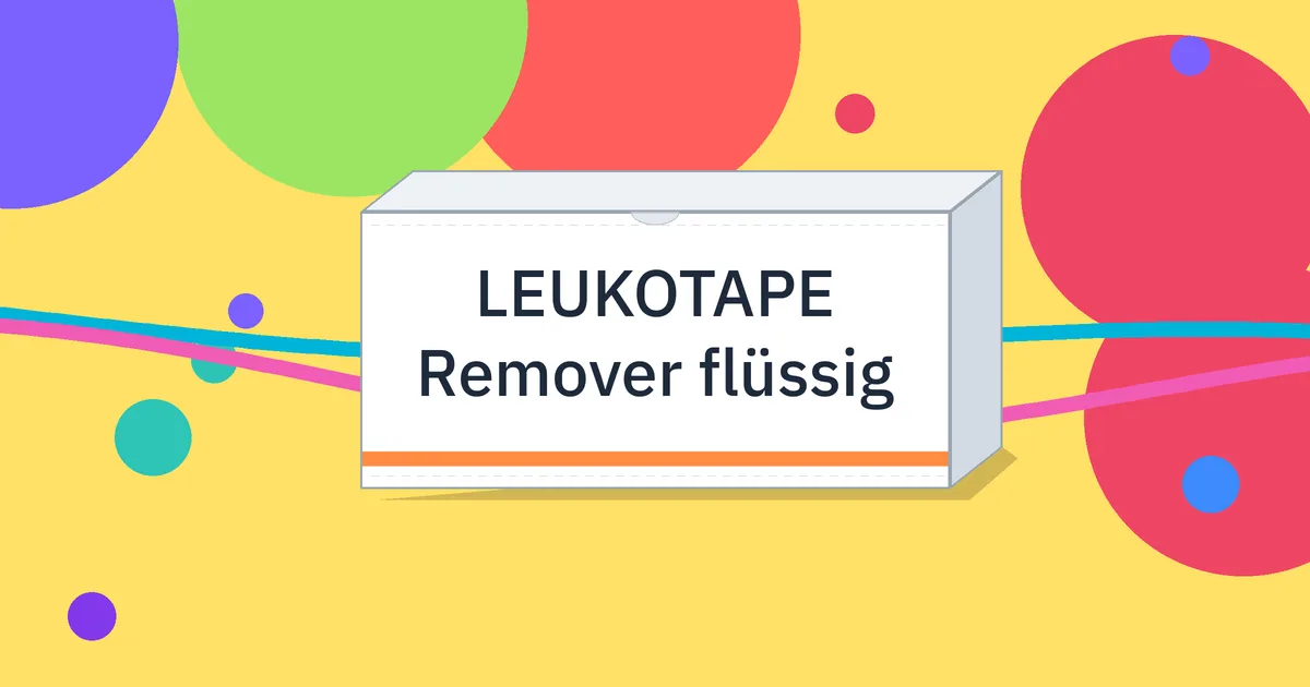 Symbolbild: Packung mit der Aufschrift LEUKOTAPE Remover flüssig (PZN 15316252) – Verfügbarkeit und Bezug in Apotheken in Frankfurt am Main