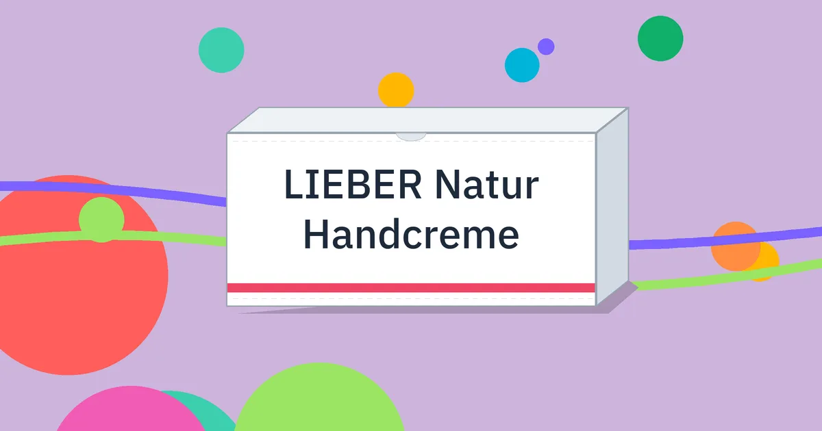 Symbolbild: Packung mit der Aufschrift LIEBER Natur Handcreme (PZN 18070490) – Verfügbarkeit und Bezug in Apotheken in Frankfurt am Main