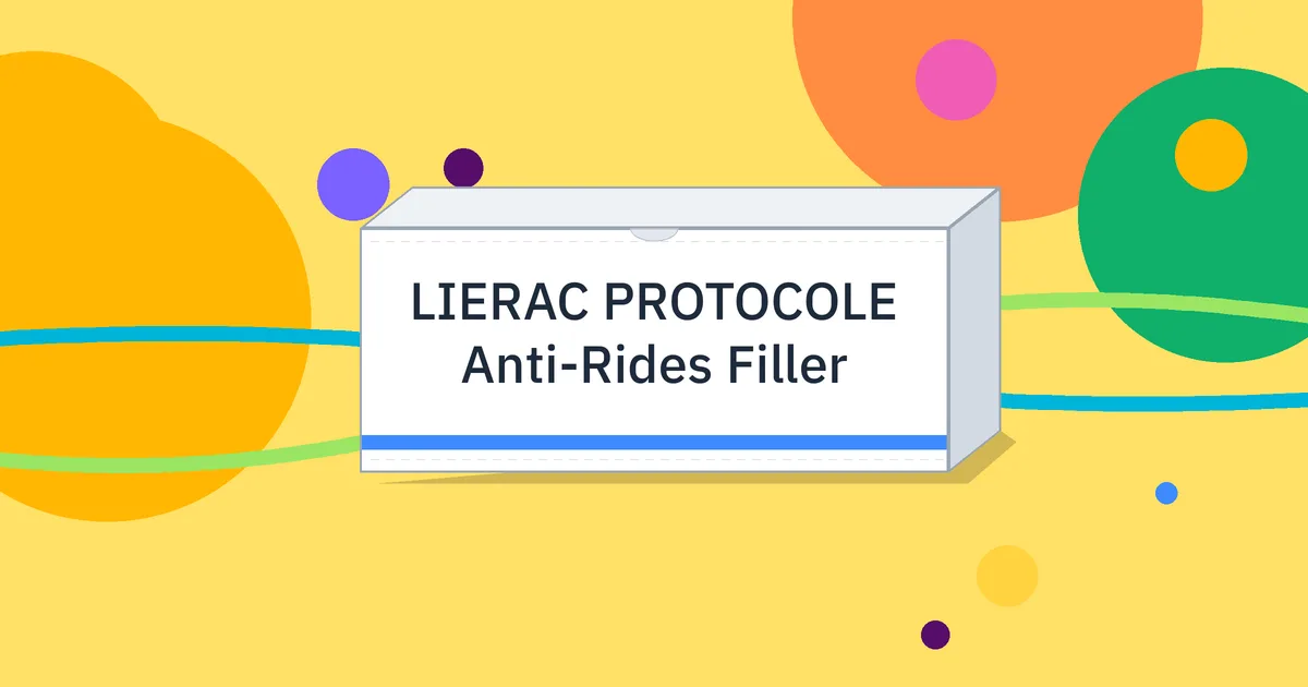 Symbolbild: Packung mit der Aufschrift LIERAC PROTOCOLE Anti-Rides Filler (PZN 20108917) – Verfügbarkeit und Bezug in Apotheken in Frankfurt am Main