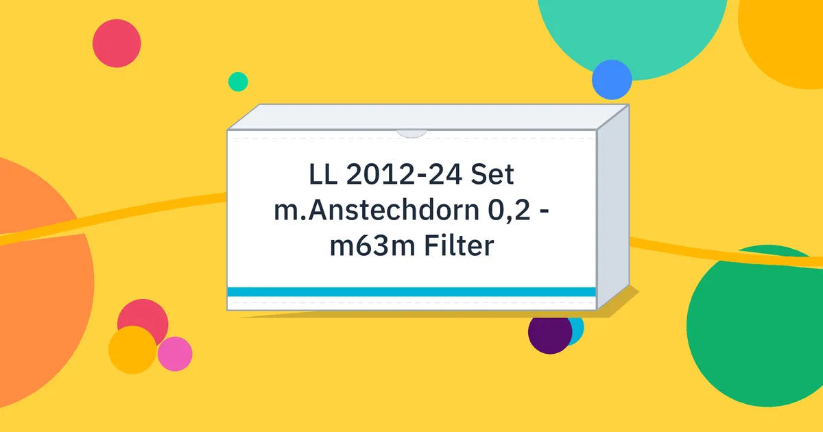 Symbolbild: Packung mit der Aufschrift LL 2012-24 Set m.Anstechdorn 0,2 -m63m Filter (PZN 14404592) – Verfügbarkeit und Bezug in Apotheken in Frankfurt am Main