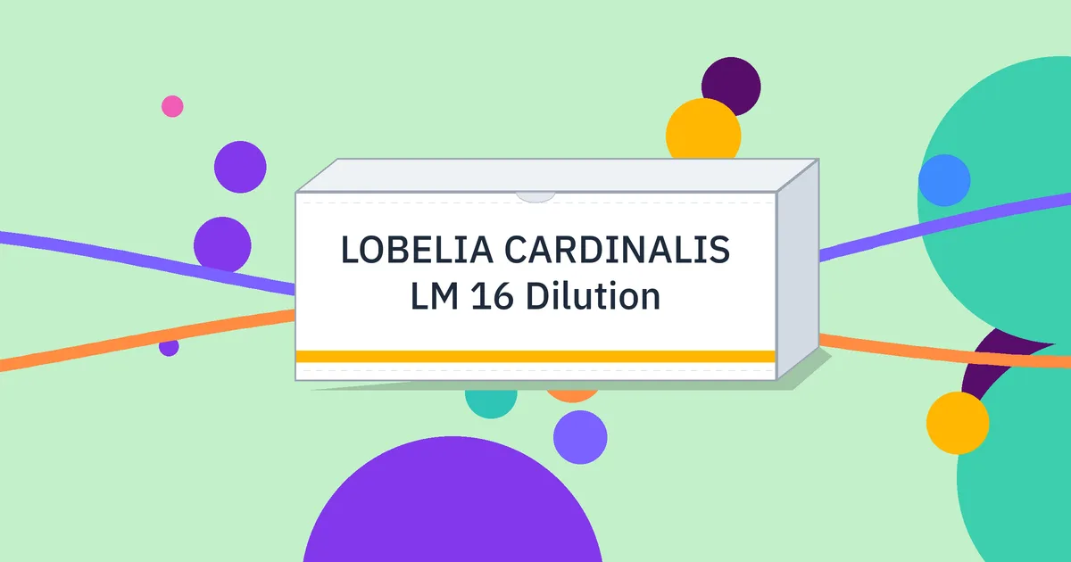 Symbolbild: Packung mit der Aufschrift LOBELIA CARDINALIS LM 16 Dilution (PZN 13532968) – Verfügbarkeit und Bezug in Apotheken in Frankfurt am Main