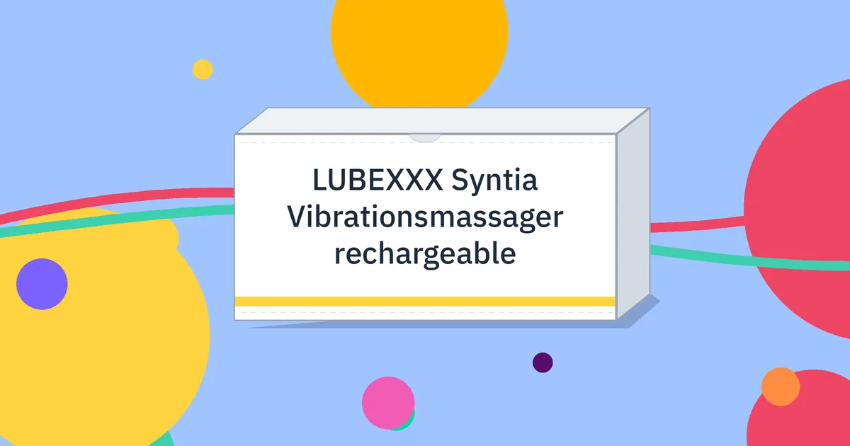 Symbolbild: Packung mit der Aufschrift LUBEXXX Syntia Vibrationsmassager rechargeable (PZN 16926277) – Verfügbarkeit und Bezug in Apotheken in Frankfurt am Main