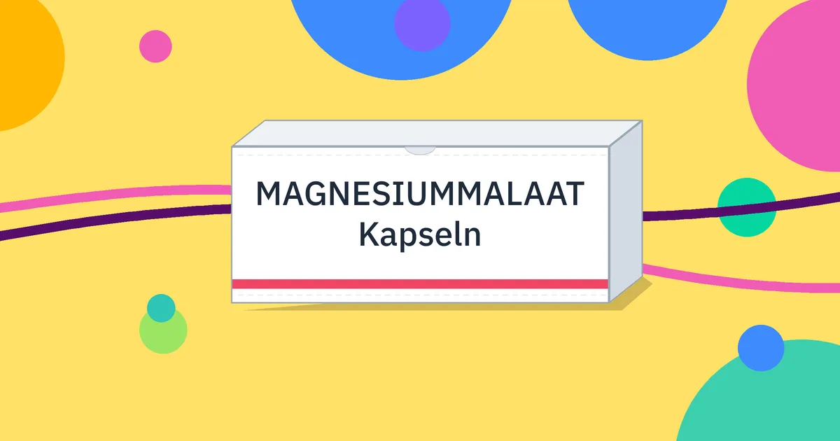 Symbolbild: Packung mit der Aufschrift MAGNESIUMMALAAT Kapseln (PZN 16396767) – Verfügbarkeit und Bezug in Apotheken in Frankfurt am Main