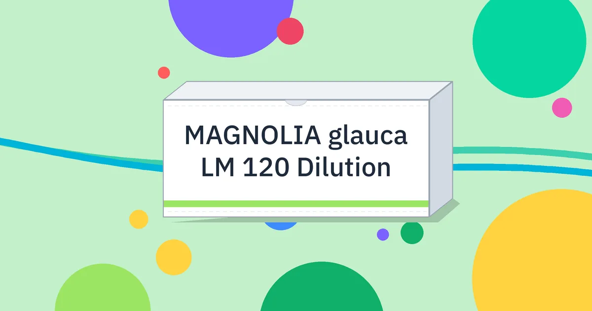 Symbolbild: Packung mit der Aufschrift MAGNOLIA glauca LM 120 Dilution (PZN 13539746) – Verfügbarkeit und Bezug in Apotheken in Frankfurt am Main