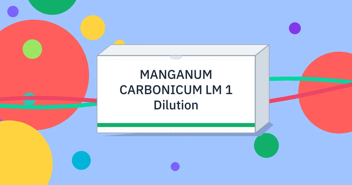 Symbolbild: Packung mit der Aufschrift MANGANUM CARBONICUM LM 1 Dilution (PZN 12942687) – Verfügbarkeit und Bezug in Apotheken in Frankfurt am Main
