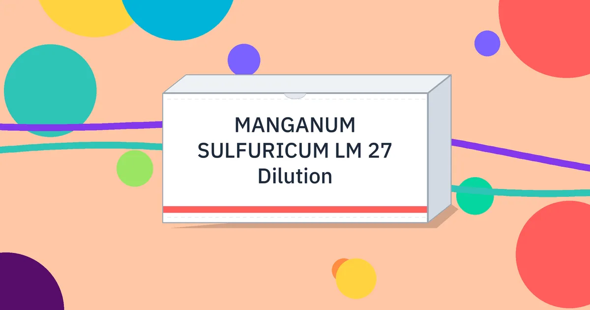 Symbolbild: Packung mit der Aufschrift MANGANUM SULFURICUM LM 27 Dilution (PZN 12946202) – Verfügbarkeit und Bezug in Apotheken in Frankfurt am Main