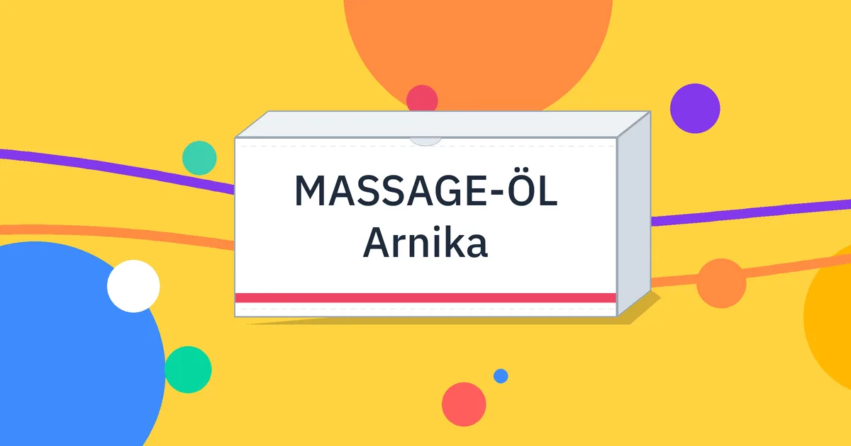 Symbolbild: Packung mit der Aufschrift MASSAGE-ÖL Arnika (PZN 19076477) – Verfügbarkeit und Bezug in Apotheken in Frankfurt am Main