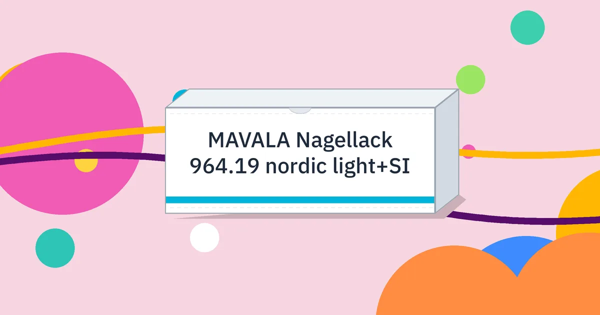 Symbolbild: Packung mit der Aufschrift MAVALA Nagellack 964.19 nordic light+SI (PZN 17969716) – Verfügbarkeit und Bezug in Apotheken in Frankfurt am Main