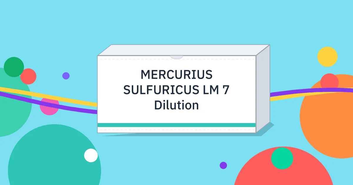 Symbolbild: Packung mit der Aufschrift MERCURIUS SULFURICUS LM 7 Dilution (PZN 12954466) – Verfügbarkeit und Bezug in Apotheken in Frankfurt am Main