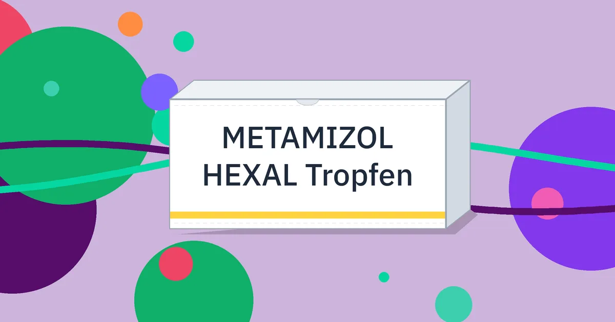 Symbolbild: Packung mit der Aufschrift METAMIZOL HEXAL Tropfen (PZN 00651252) – Verfügbarkeit und Bezug in Apotheken in Frankfurt am Main